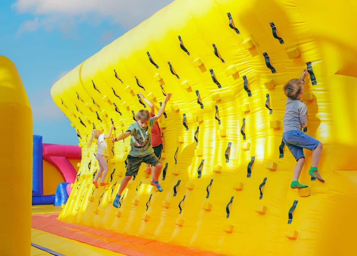 Jump and bounce at the World’s Largest Inflatable Bouncy Castle in Dubai