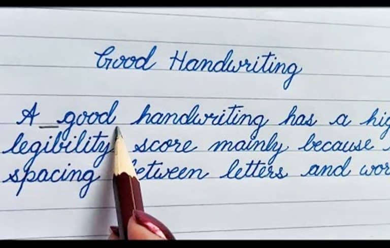 Good handwriting is an asset; helps in Memory Development
