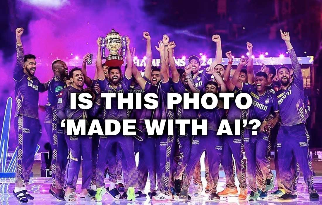 Meta labels KKR IPL FINAL match Instagram post as 'Made with AI'