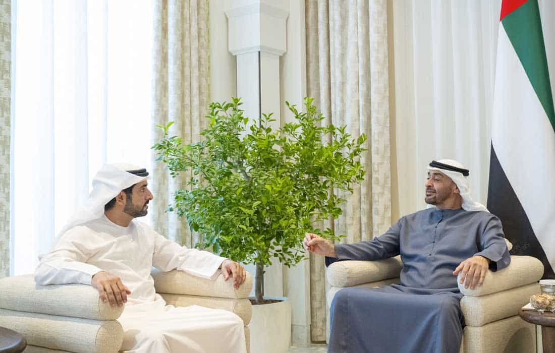 UAE President receives Sheikh Hamdan