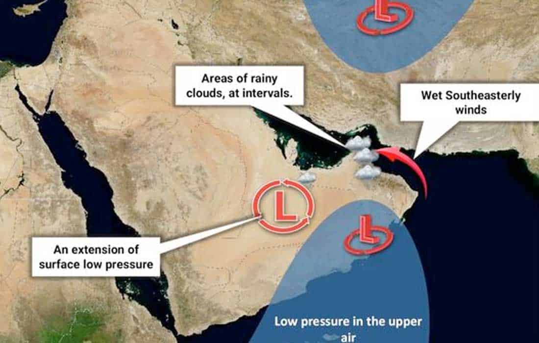 NCM issues Weather Advisory: Rain, Winds, and Dust expected