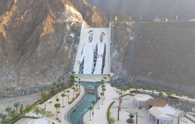 Zayed and Rashid mural unveiled as largest mosaic in Hatta