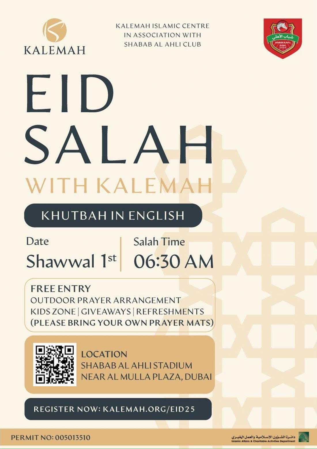 Celebrate Eid Salah in Dubai with English khutbah
