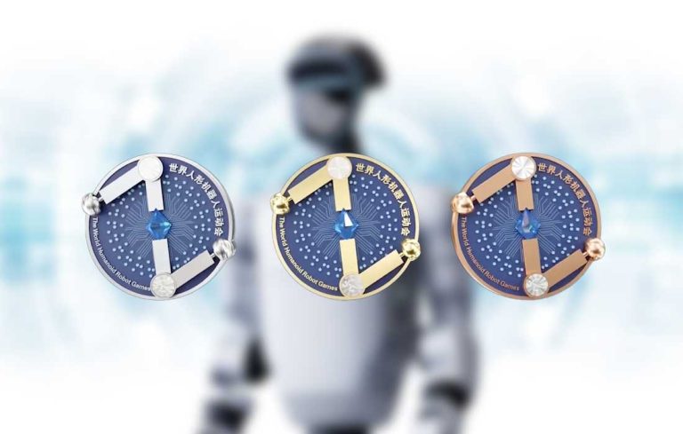 World Humanoid Robot Games medals, slogan revealed