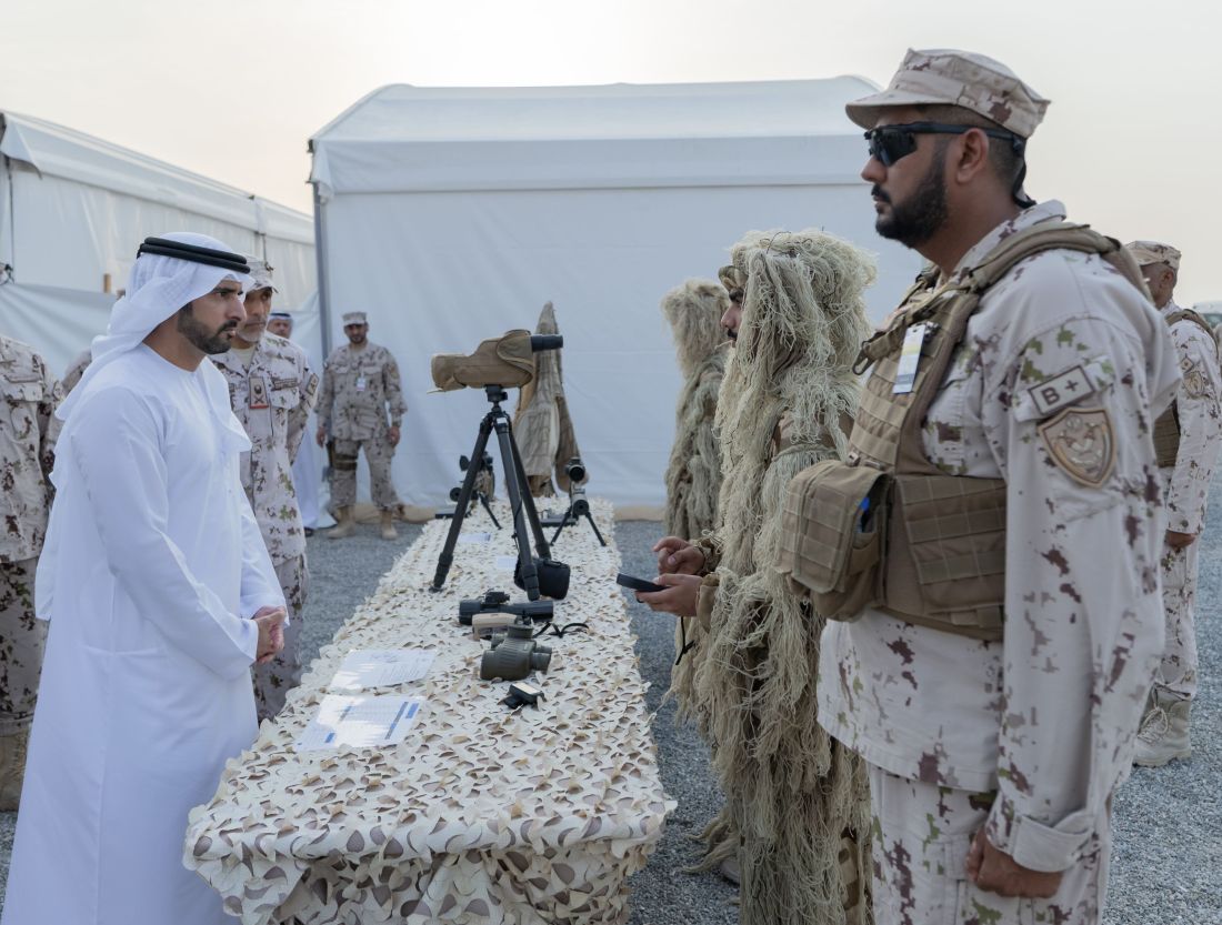 Hamdan bin Mohammed witnesses the skills of NSR