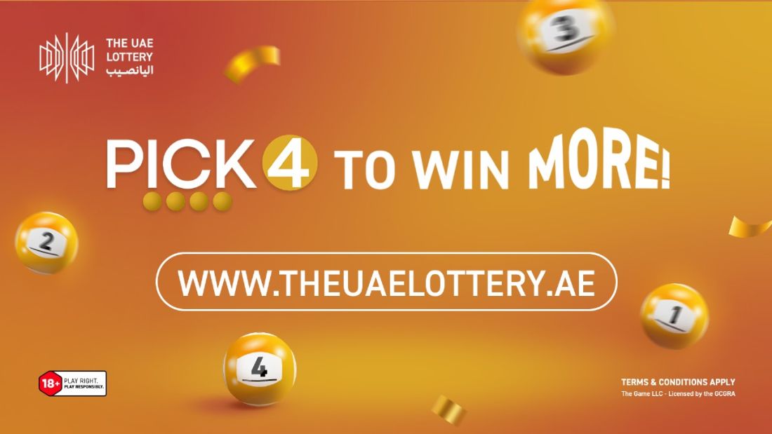 UAE Lottery Pick 4 daily draw launches with AED 25,000 prize