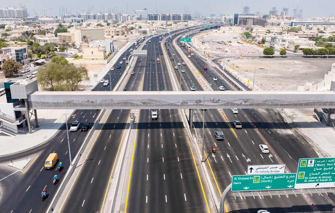 Dubai RTA expands pedestrian bridges for city safety