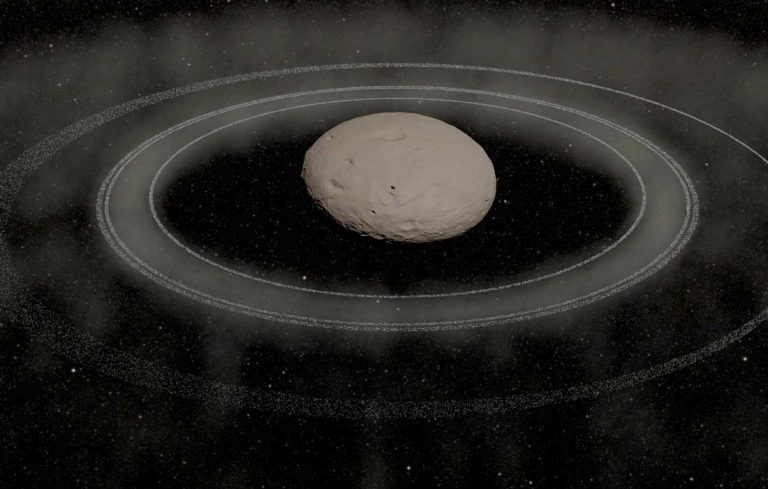 Rings forming around Chiron observed