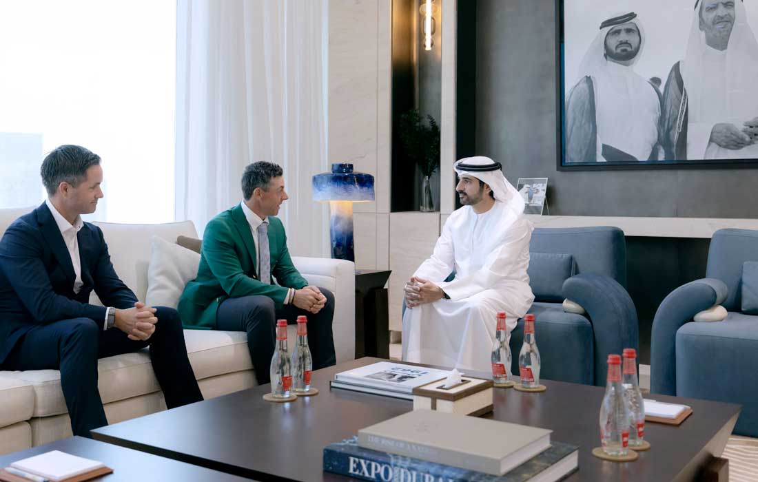 Sheikh Hamdan McIlroy meeting in Dubai