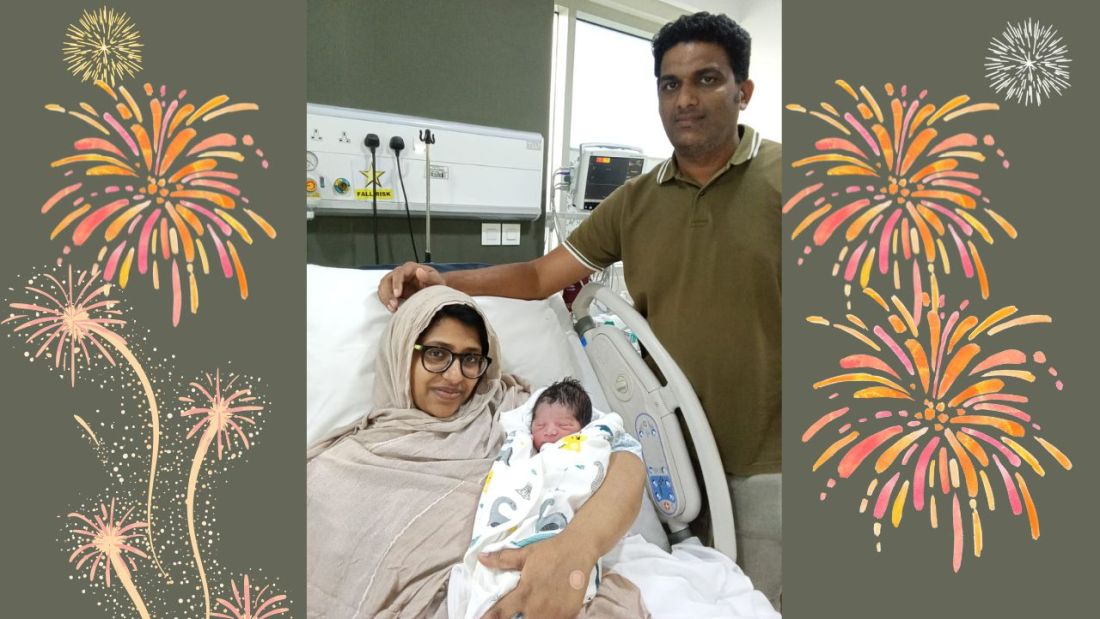 Aster Hospital welcomes New Year baby boy