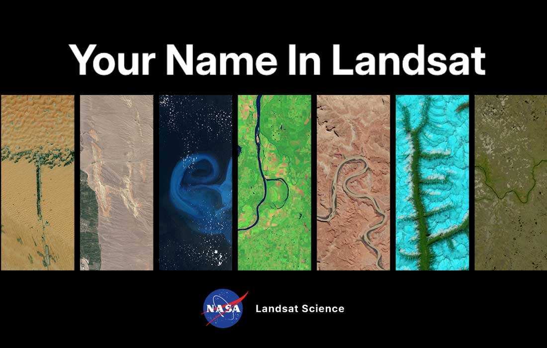 NASA lets you spell your name using real Earth satellite images
